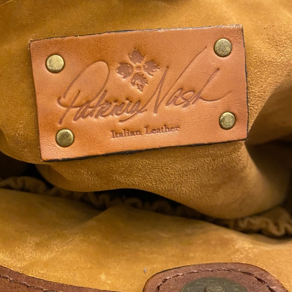 Patricia Nash | Bags | Patricia Nash Brown Italian Leather Tote With Carved Floral Design Gold ...